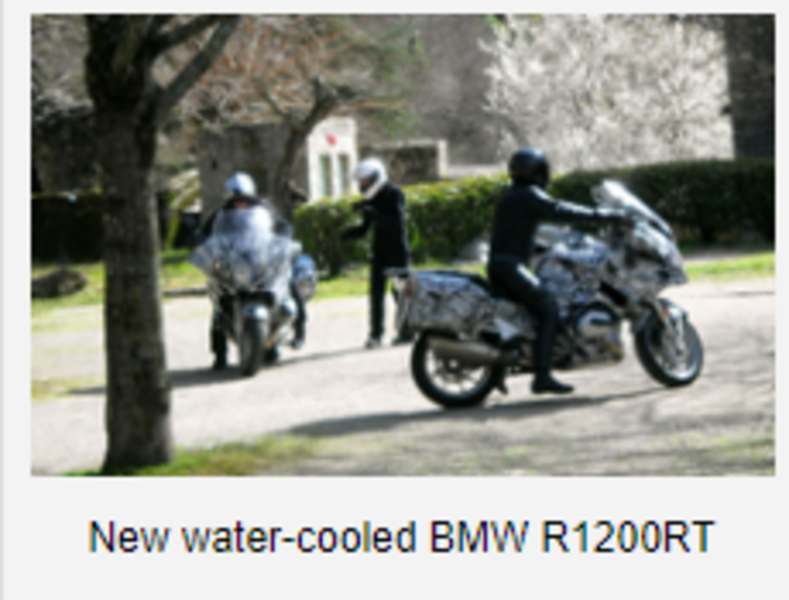 New Water-Cooled BMW R1200RT Spied Testing New Water-Cooled BMW R1200RT Spied Testing