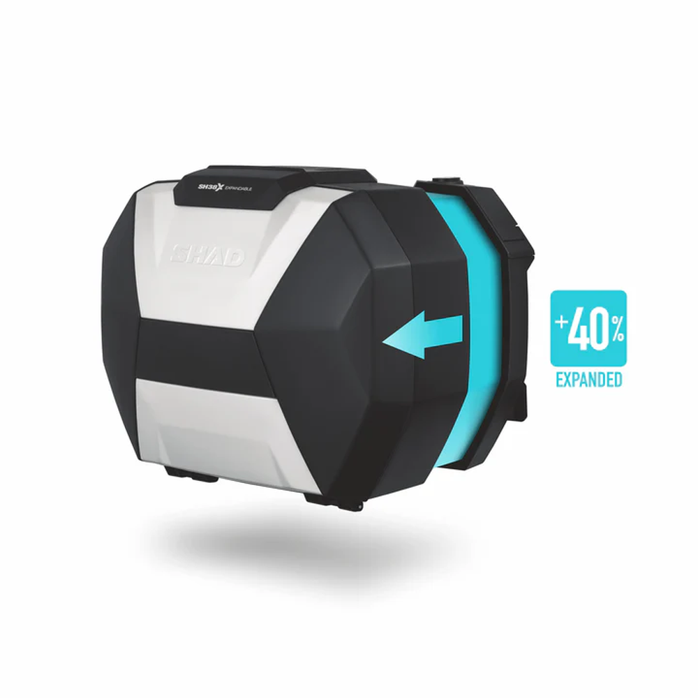 SHAD SH38X Expandable Side Case | Bob’s Motorcycle’s – Jessup, MD