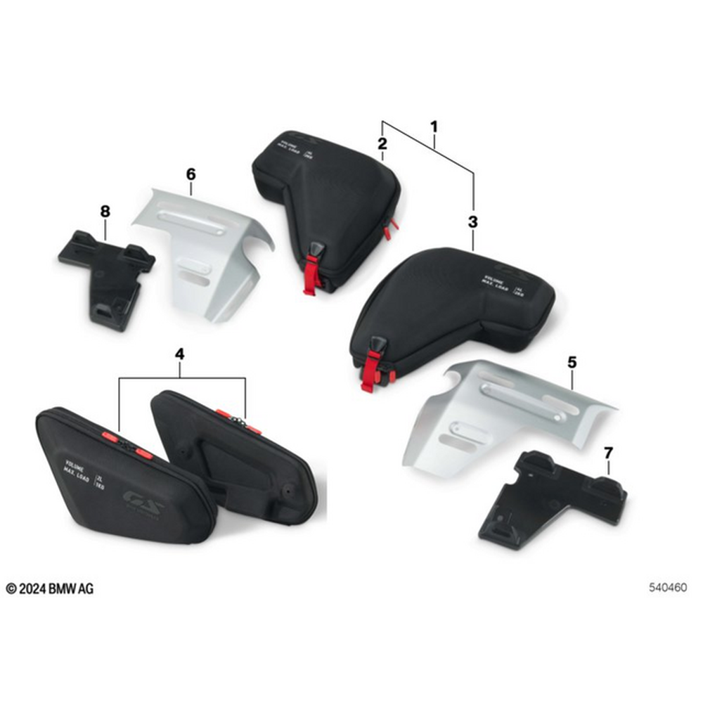 Radiator Cowl Bags for BMW R1300GS Adventure | Bob’s Motorcycle’s ...