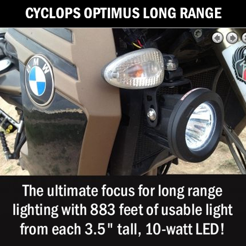 Cyclops Long Range Optimus LED Auxiliary Light Set | Bob’s Motorcycle’s ...