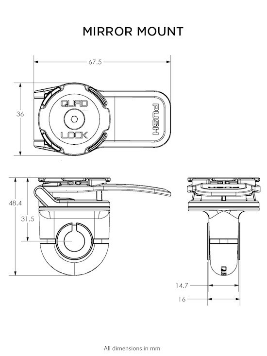 Quad Lock Motorcycle Mirror Mount v2 | Bob’s Motorcycle’s – Jessup, MD