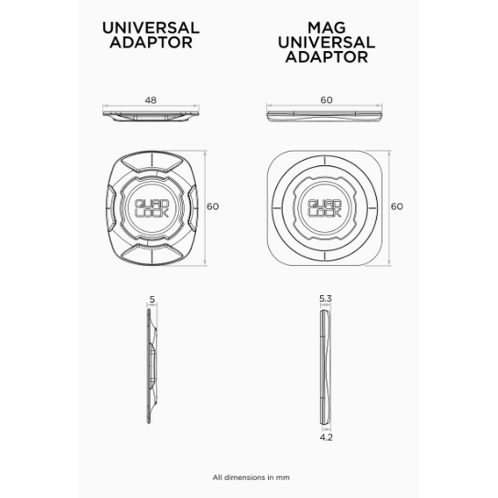 Quad Lock Universal Adaptors | Bob’s Motorcycle’s – Jessup, MD